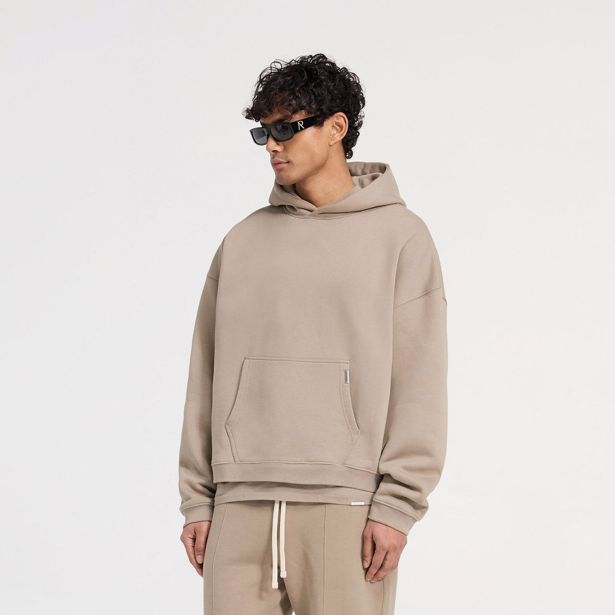 Initial Boxy Oversized Hoodie | Dune | REPRESENT
