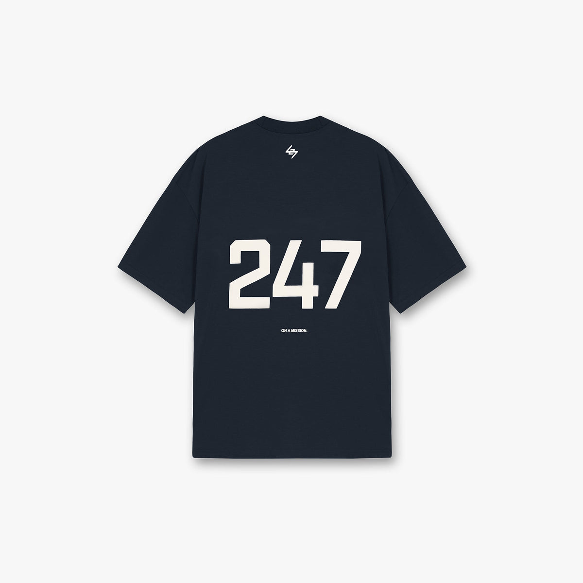 Navy Oversized Gym Top | 247 | REPRESENT