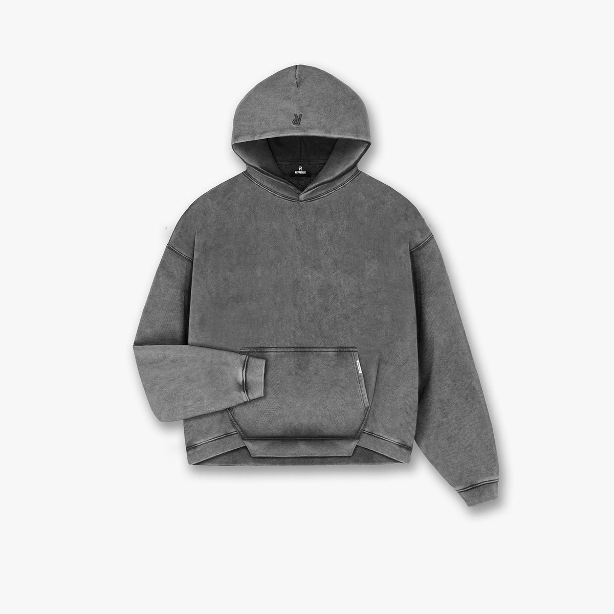 Initial Boxy Oversized Hoodie | Vintage Grey | REPRESENT