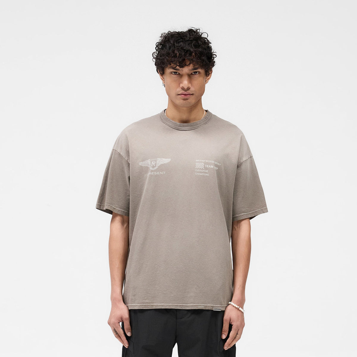 Dark Taupe Team Rep T-Shirt | Graphic T shirts | REPRESENT