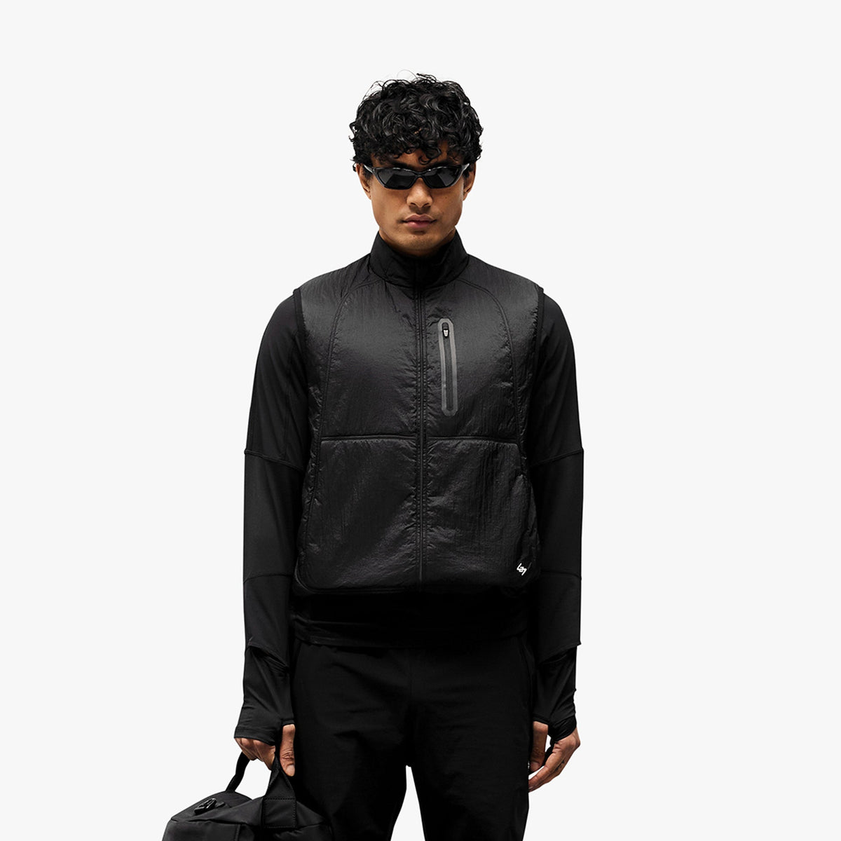 247 Run Gilet - Black | REPRESENT