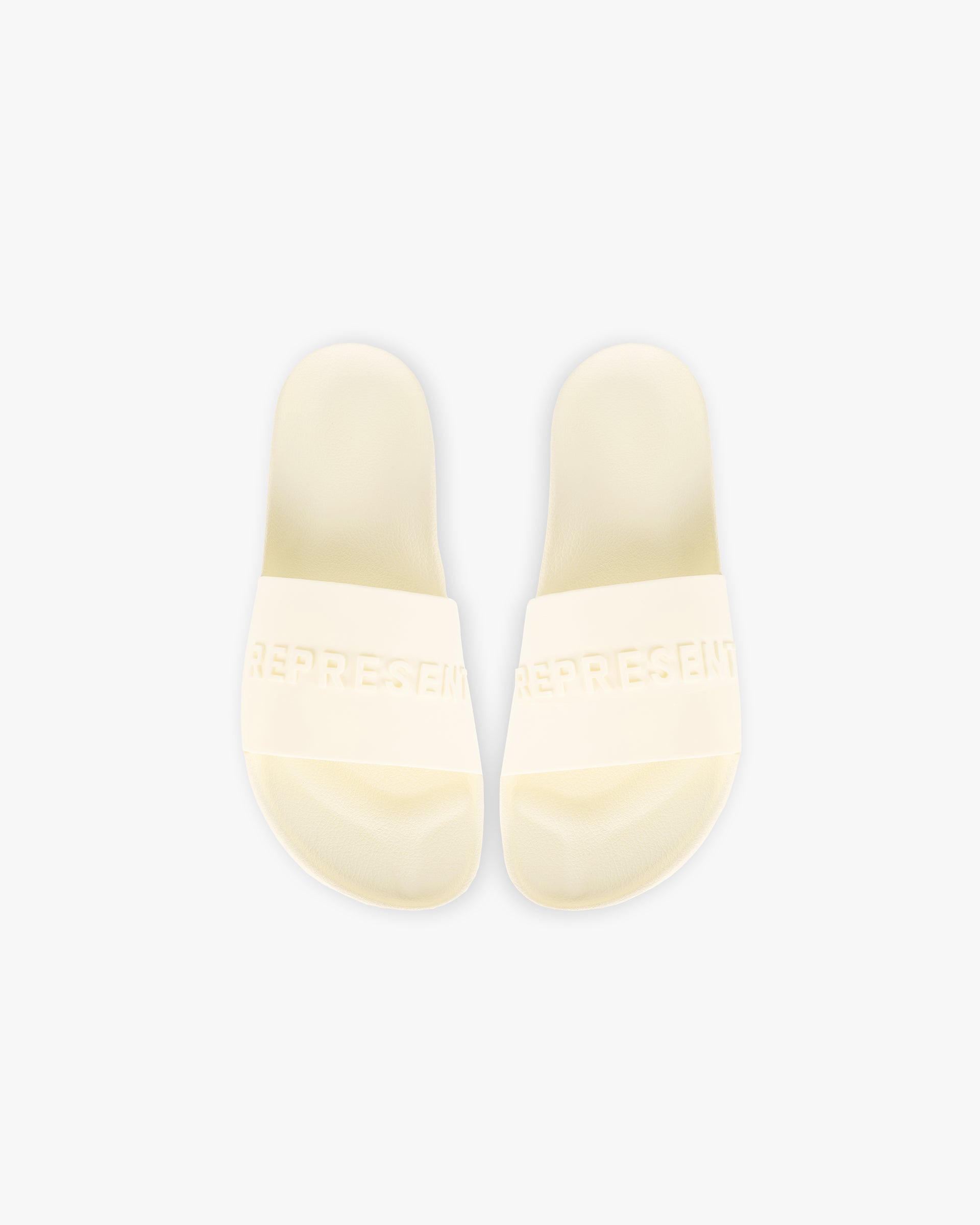 Flat White Pool Slides | REPRESENT