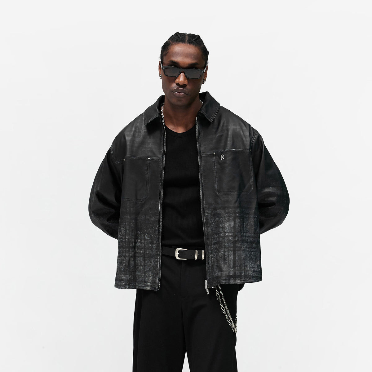 Rodeo Jet Black Leather Jacket | Mens Jackets | REPRESENT