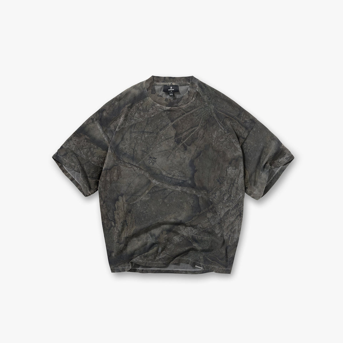 Overdyed Black Oversized T shirt | Realtree® | REPRESENT