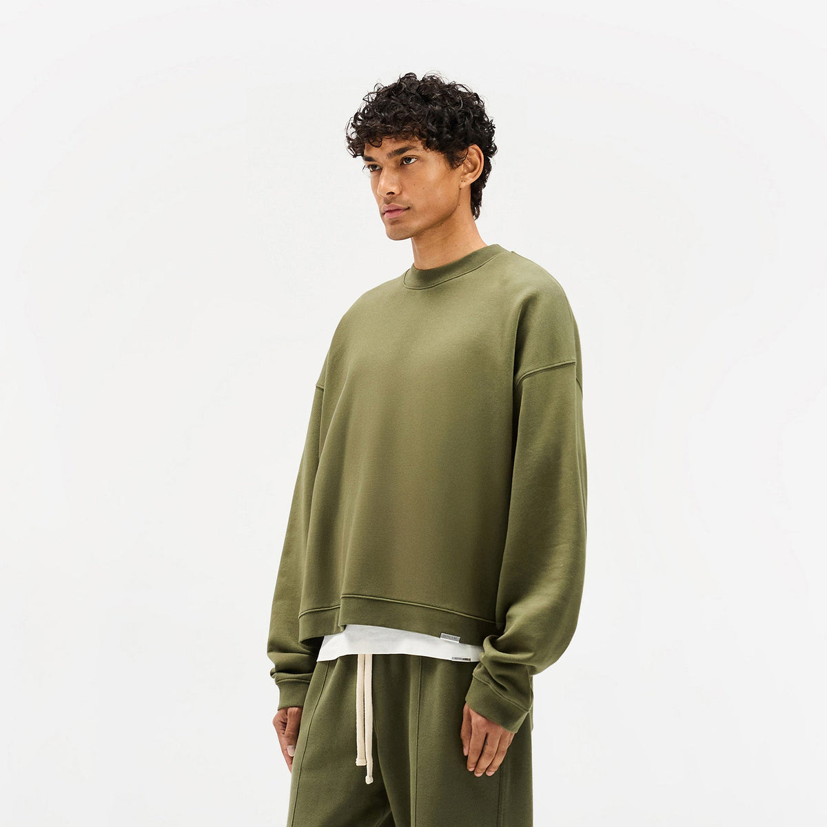 Army Green Initial Sweater | Mens Sweaters | REPRESENT