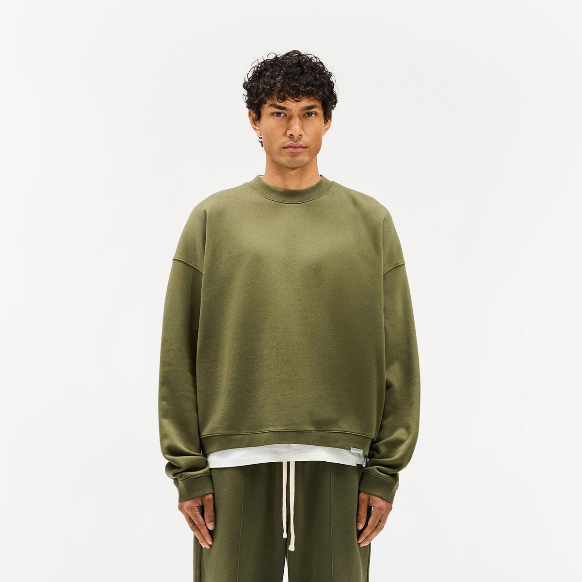 Army Green Initial Sweater | Mens Sweaters | REPRESENT