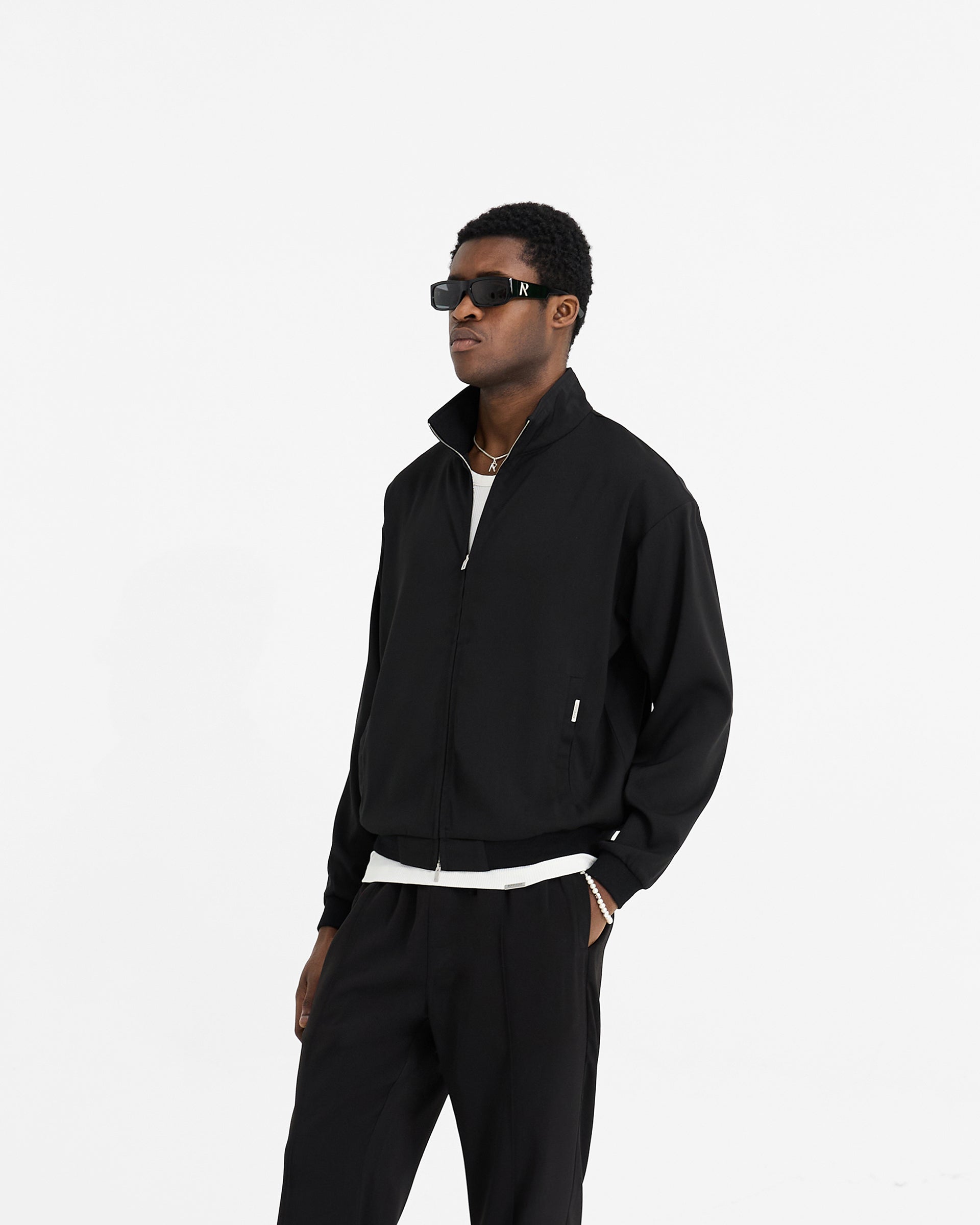 Initial Track Jacket - Black | REPRESENT