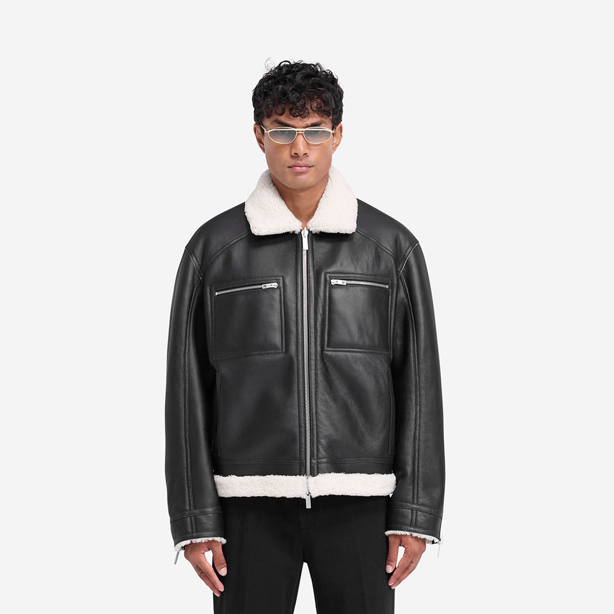 Reversible Shearling Jacket - Black | REPRESENT