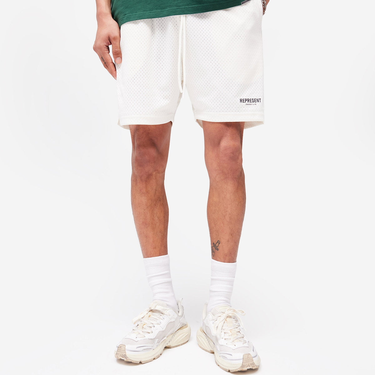 Represent Owners Club Mesh Shorts | Flat White Shorts | Represent ...