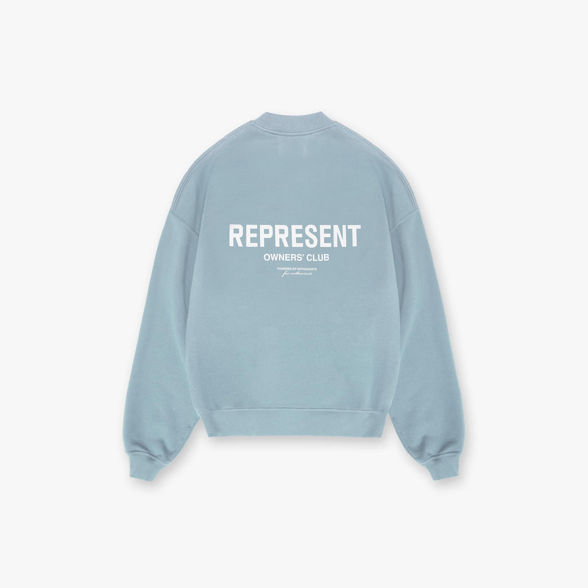 Represent Owners Club Sweater | Powder Blue Sweaters | REPRESENT CLO