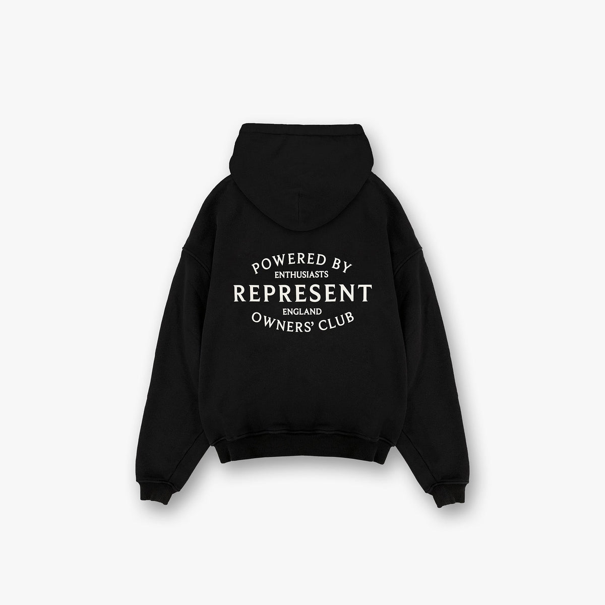 Jet Black Zip Hoodie | Stamp Owners' Club | REPRESENT