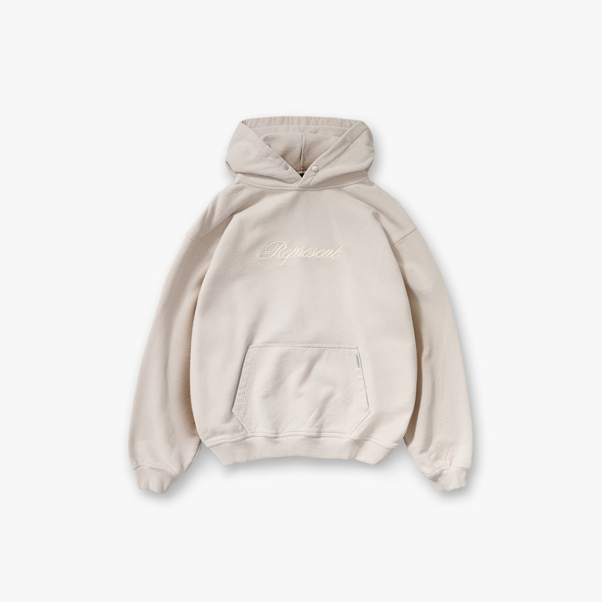 Concrete Script Logo Hoodie | Mens Hoodies | REPRESENT