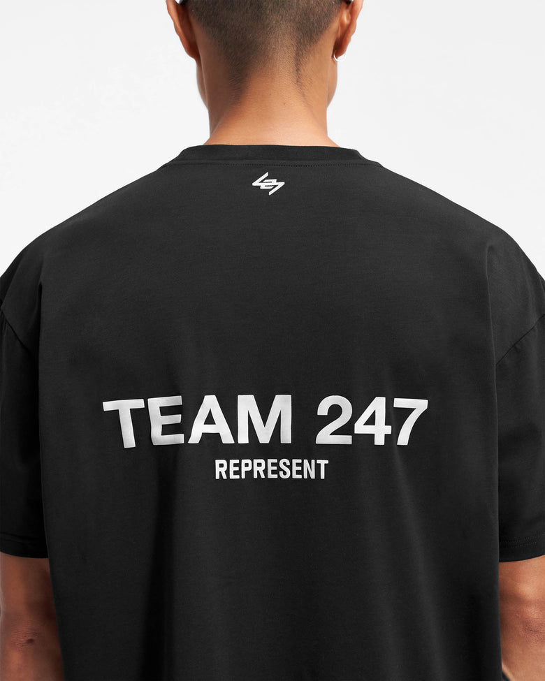 Team 247 Oversized T-Shirt - Black | REPRESENT