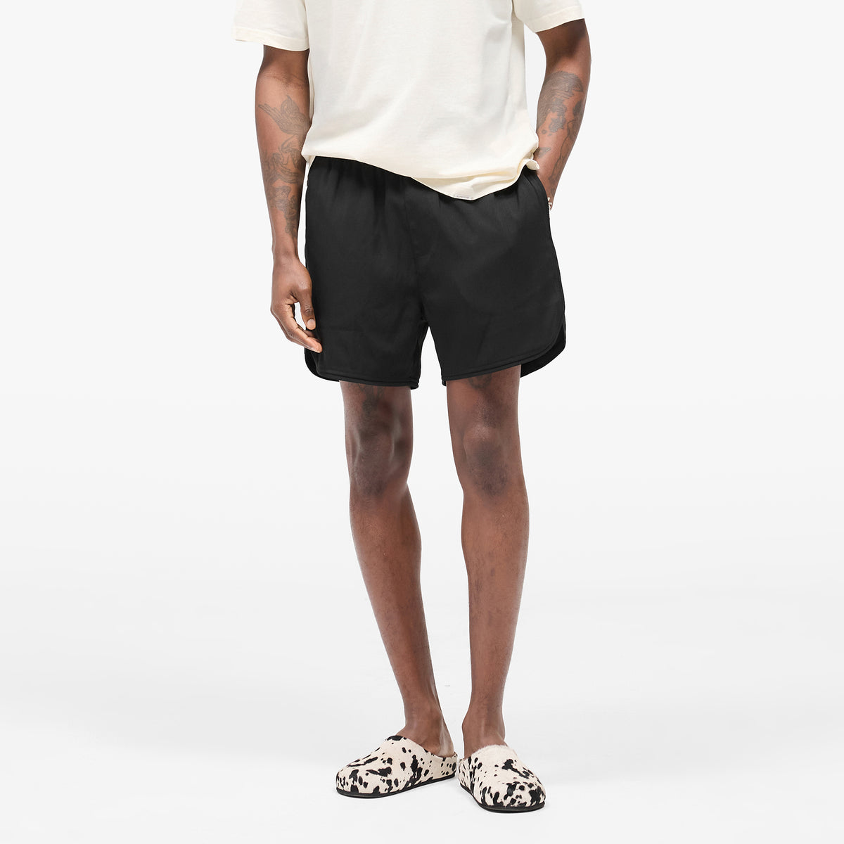Piped Track Short - Jet Black | REPRESENT