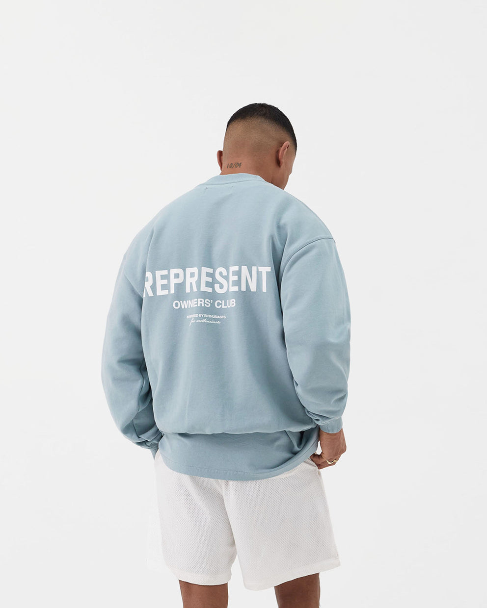 Represent Owners Club Sweater | Powder Blue Sweaters | REPRESENT